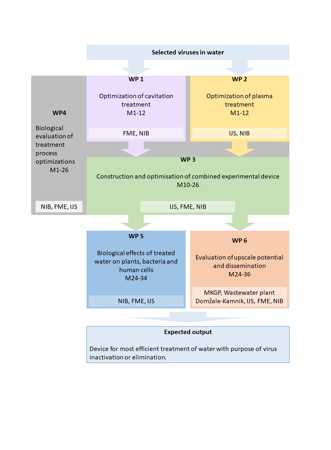 Project’s organization – VIROUT